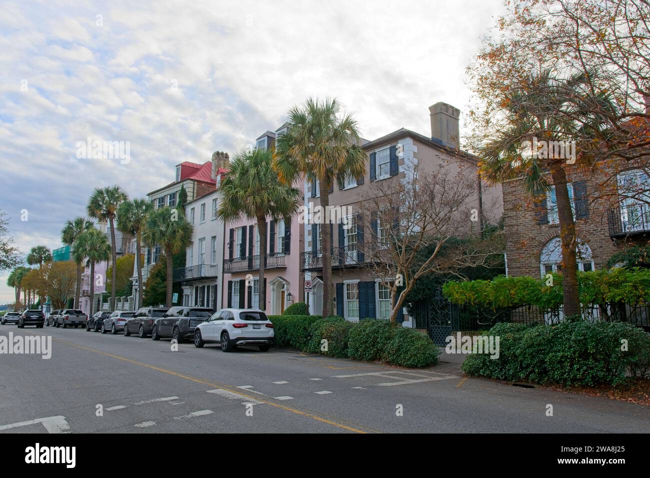 19th century homes along East Bay Street in historic Charleston SC ...