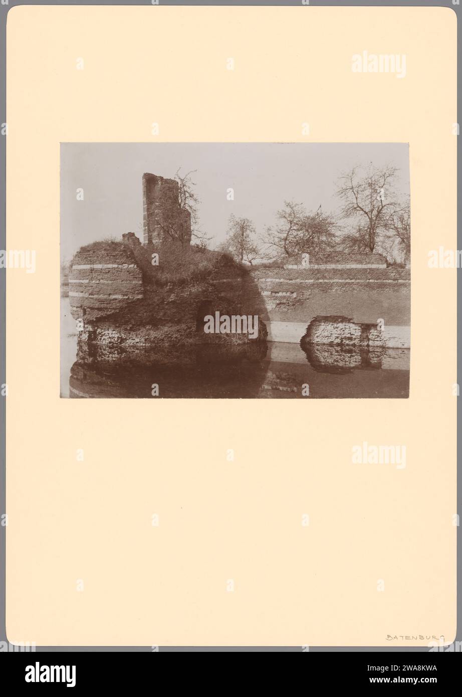 Part of the castle ruins in Batenburg, Anonymous (Monumentenzorg ...