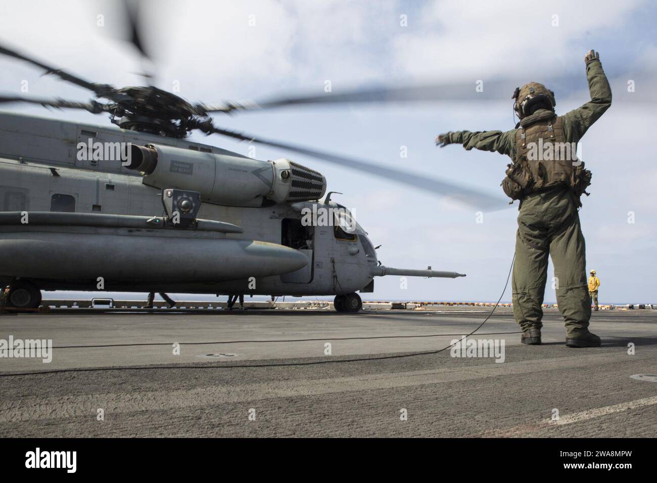 US military forces. MEDITERRANEAN SEA (Sept. 4, 2017) A Marine with ...