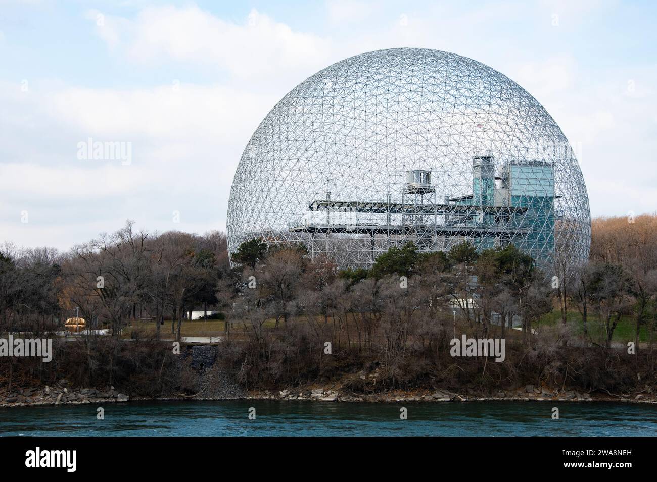 The Biosphere Environment Museum from Notre-Dame Island in Montreal ...
