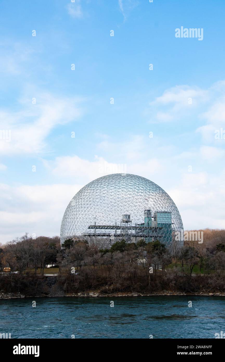 The Biosphere Environment Museum from Notre-Dame Island in Montreal ...