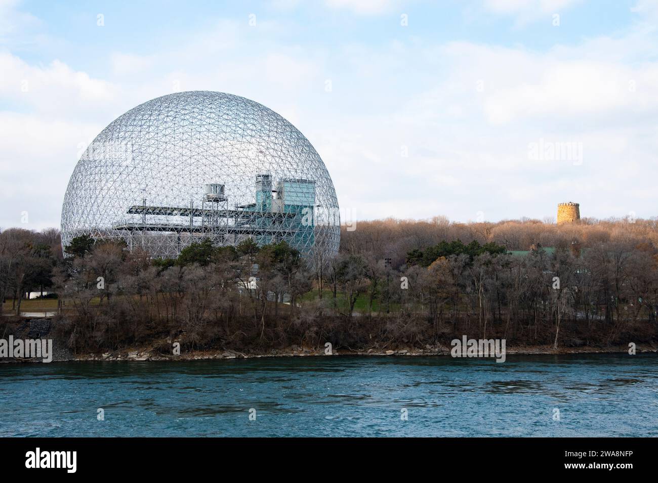 The Biosphere Environment Museum from Notre-Dame Island in Montreal ...