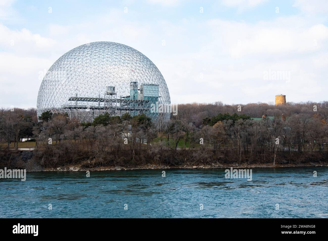 The Biosphere Environment Museum from Notre-Dame Island in Montreal ...