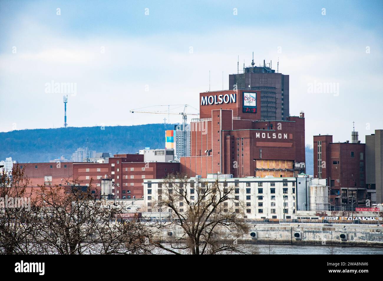 Molson Brewery building in downtown Montreal, Quebec, Canada Stock ...