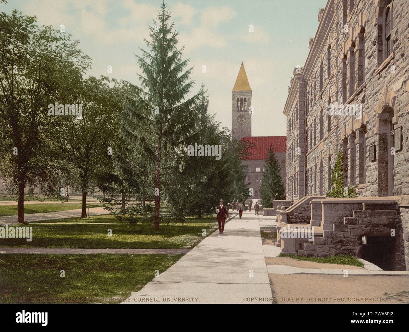 Morrill Hall and the Library, Cornell University, Ithaca, Tompkins ...