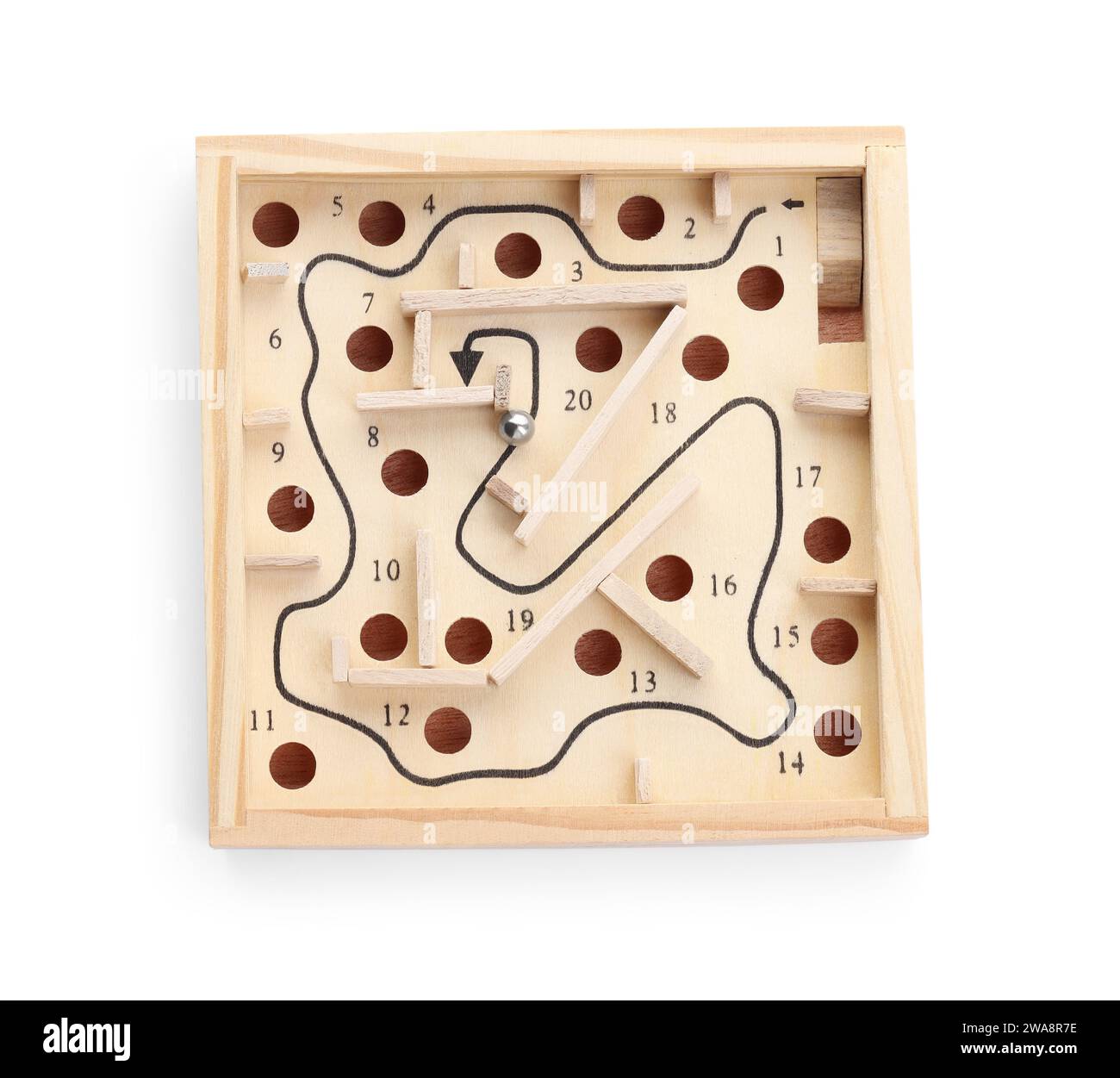 Metal ball maze game hi-res stock photography and images - Alamy