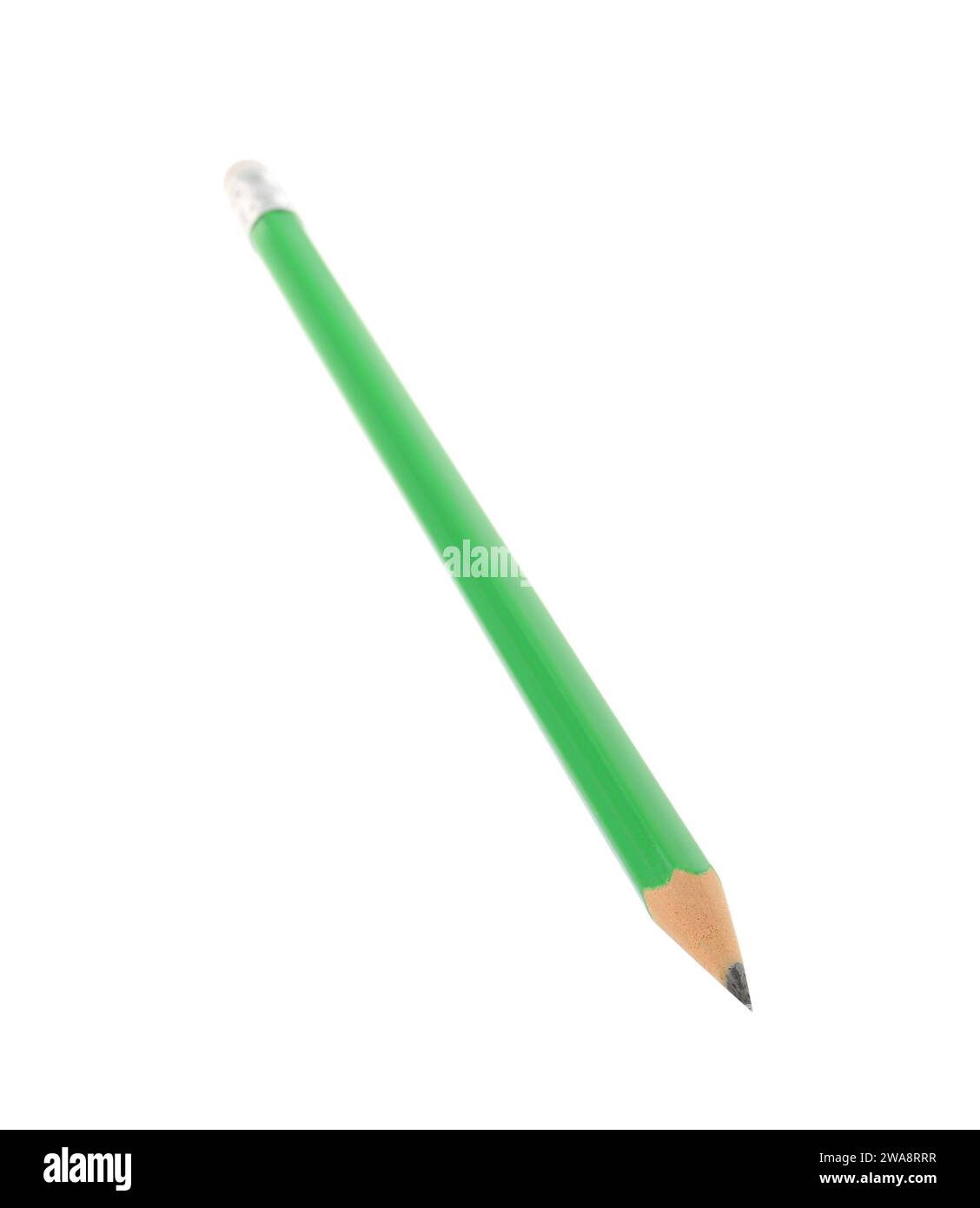 Sharp graphite pencil isolated on white. School stationery Stock Photo ...