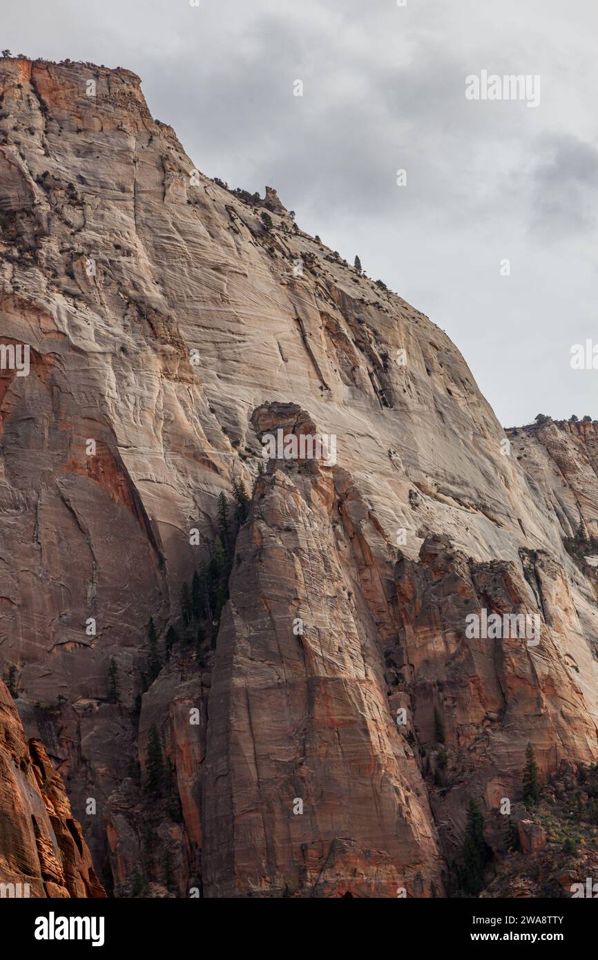 Rock cliffs that have eroded over time into unique formations inside ...