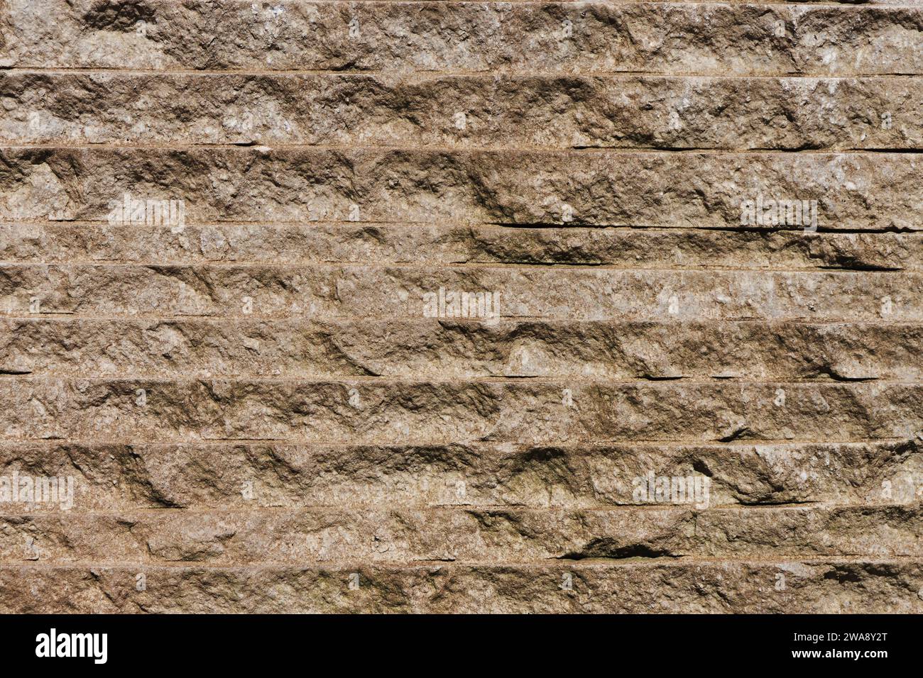 Texture of a stone wall with horizontal stripes Stock Photo - Alamy