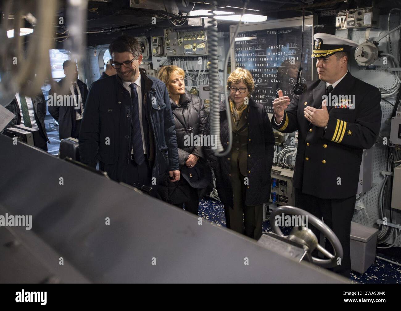 US military forces. 180202RG482-081 TRIESTE, Italy (Feb. 2, 2018) Cmdr ...