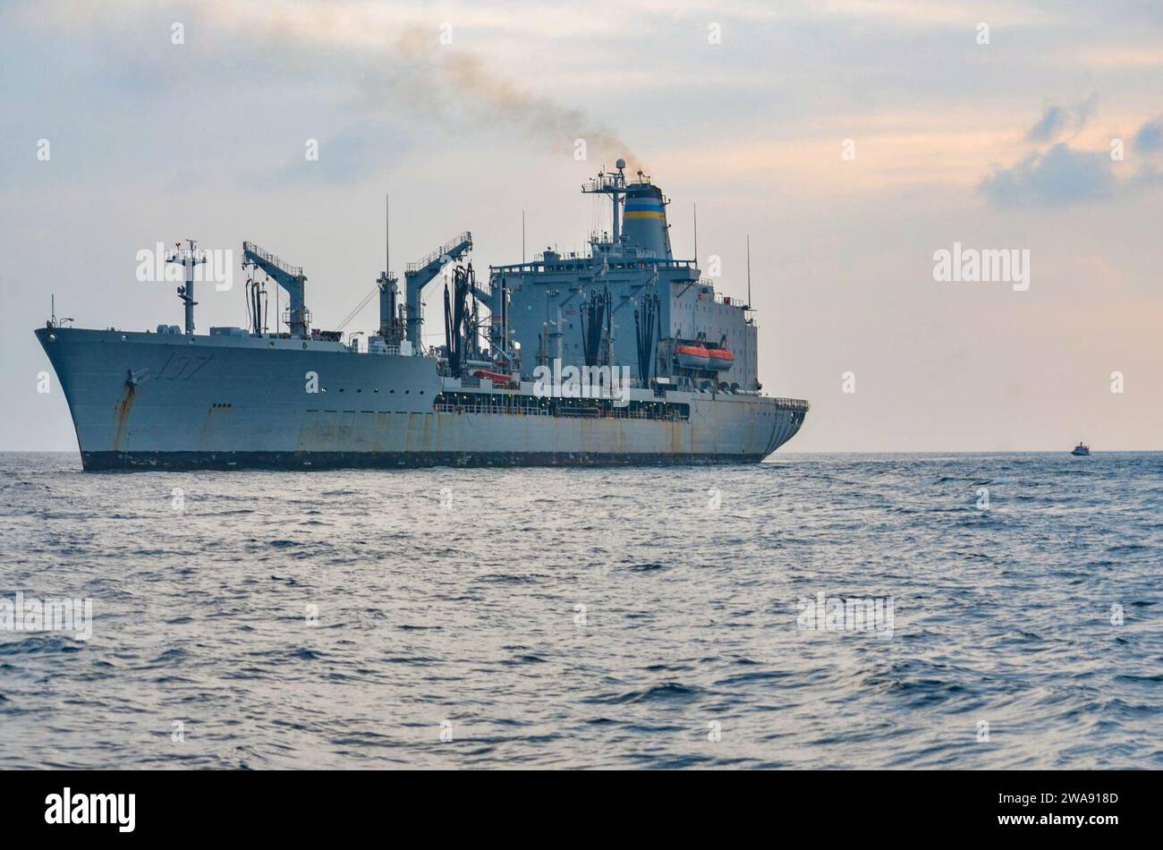 Henry j kaiser class fleet replenishment oiler usns pecos hi-res stock ...