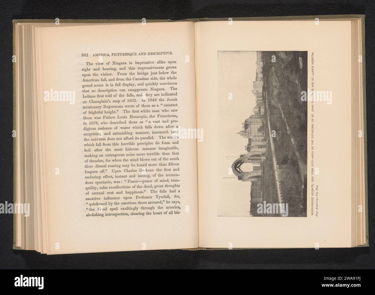 Morningside Heights, New York City-Arch of the Cathedral of St. John the divine and St. Luke's ...