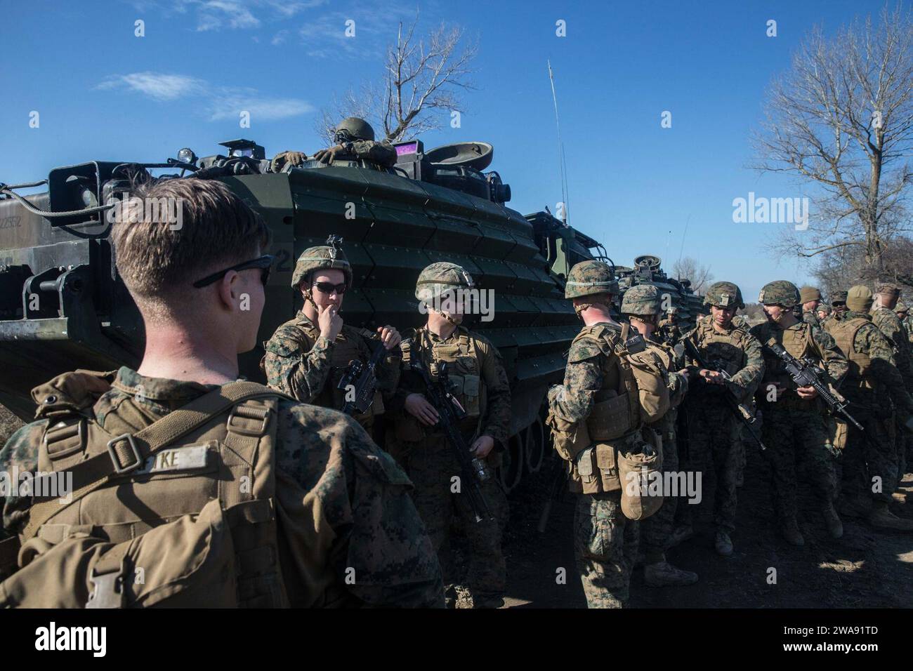 US military forces. 180311NZ408-0031 CAPU MIDIA TRAINING AREA, Romania ...