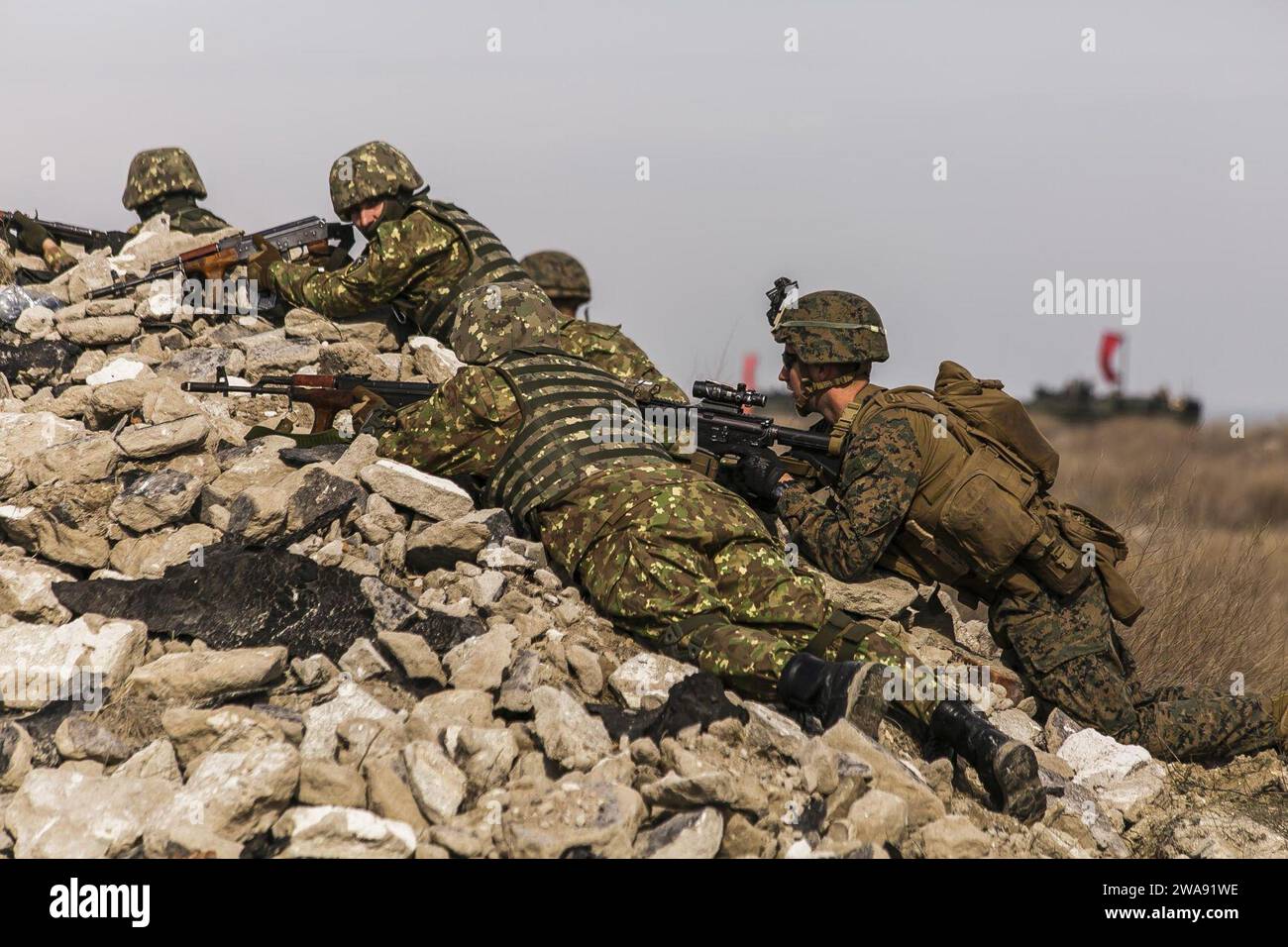 US military forces. 180312RT059-0179 CAPU MIDIA TRAINING AREA, Romania ...
