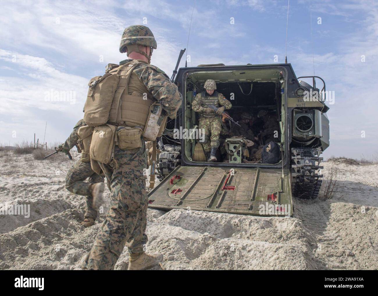US military forces. 180312PC620-0291 CAPU MIDIA TRAINING AREA, Romania ...