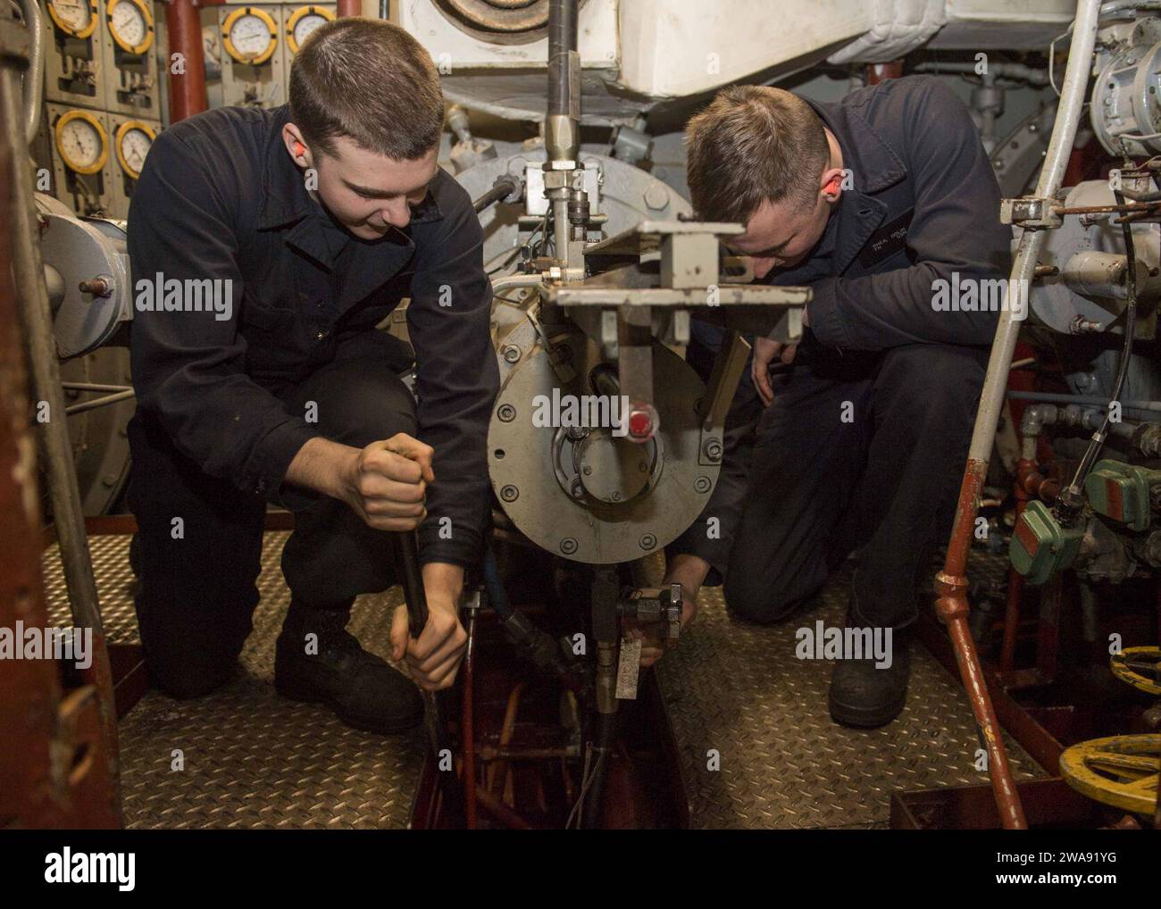 US military forces. 180312TJ319-0013 BLACK SEA (March 12, 2018) Fireman ...