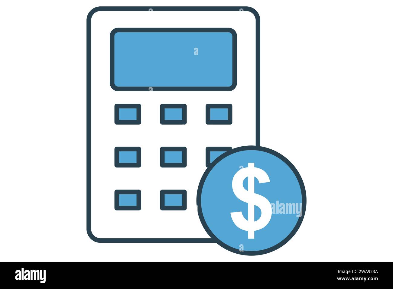 Icon calculator Stock Vector Images - Alamy