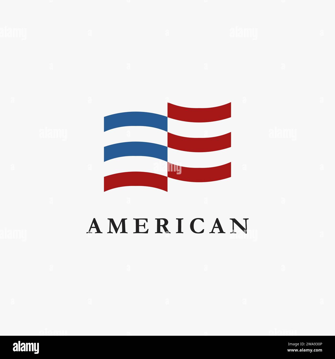 Abstract Simple United States of America flag, USA flag, American Flag ...