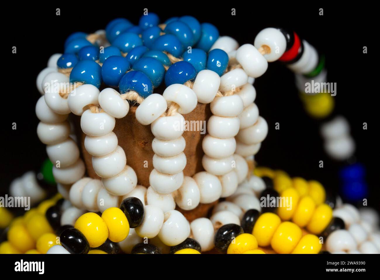 Zulu Beaded Monkey Fruit Gourd, South Africa Stock Photo - Alamy