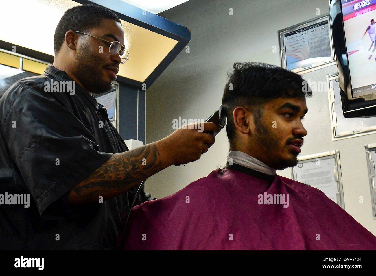 Crew haircut hi-res stock photography and images - Alamy