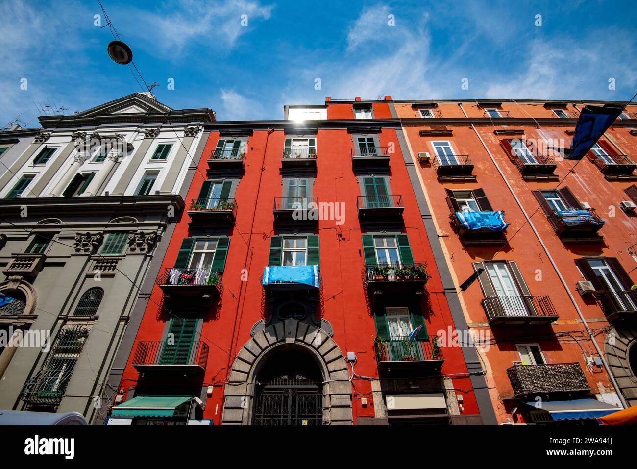 Residential Buildings - Naples - Italy Stock Photo - Alamy