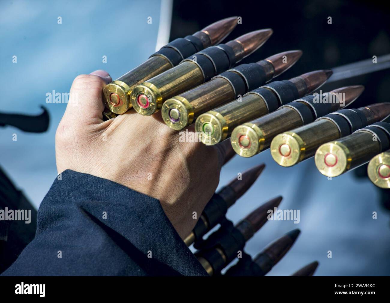 Navy loads 50 caliber machine gun hi-res stock photography and images ...