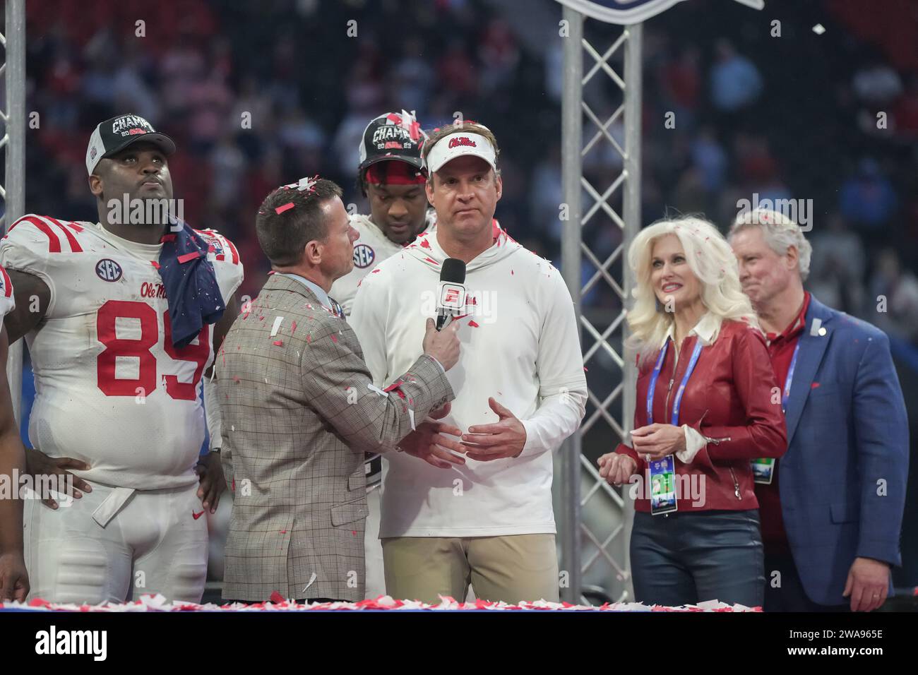 Atlanta, Unites States. 30th Dec, 2023. Mississippi Rebels head coach ...