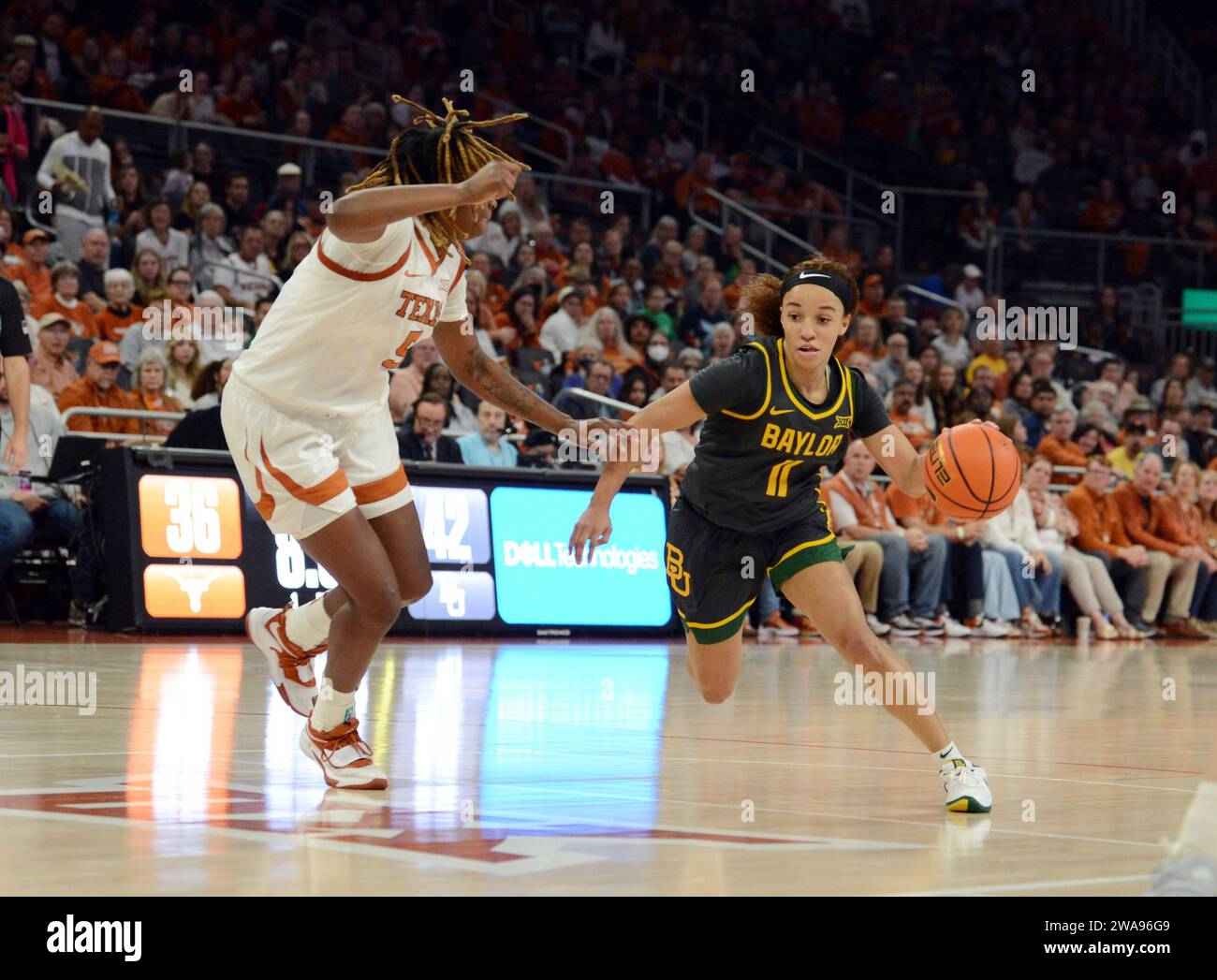AUSTIN, TX - DECEMBER 30: Baylor Bears guard Jada Walker (11) is ...