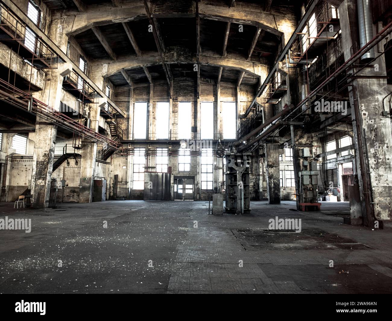 Background, Digital Backdrop, Old blacksmith empty building in original ...