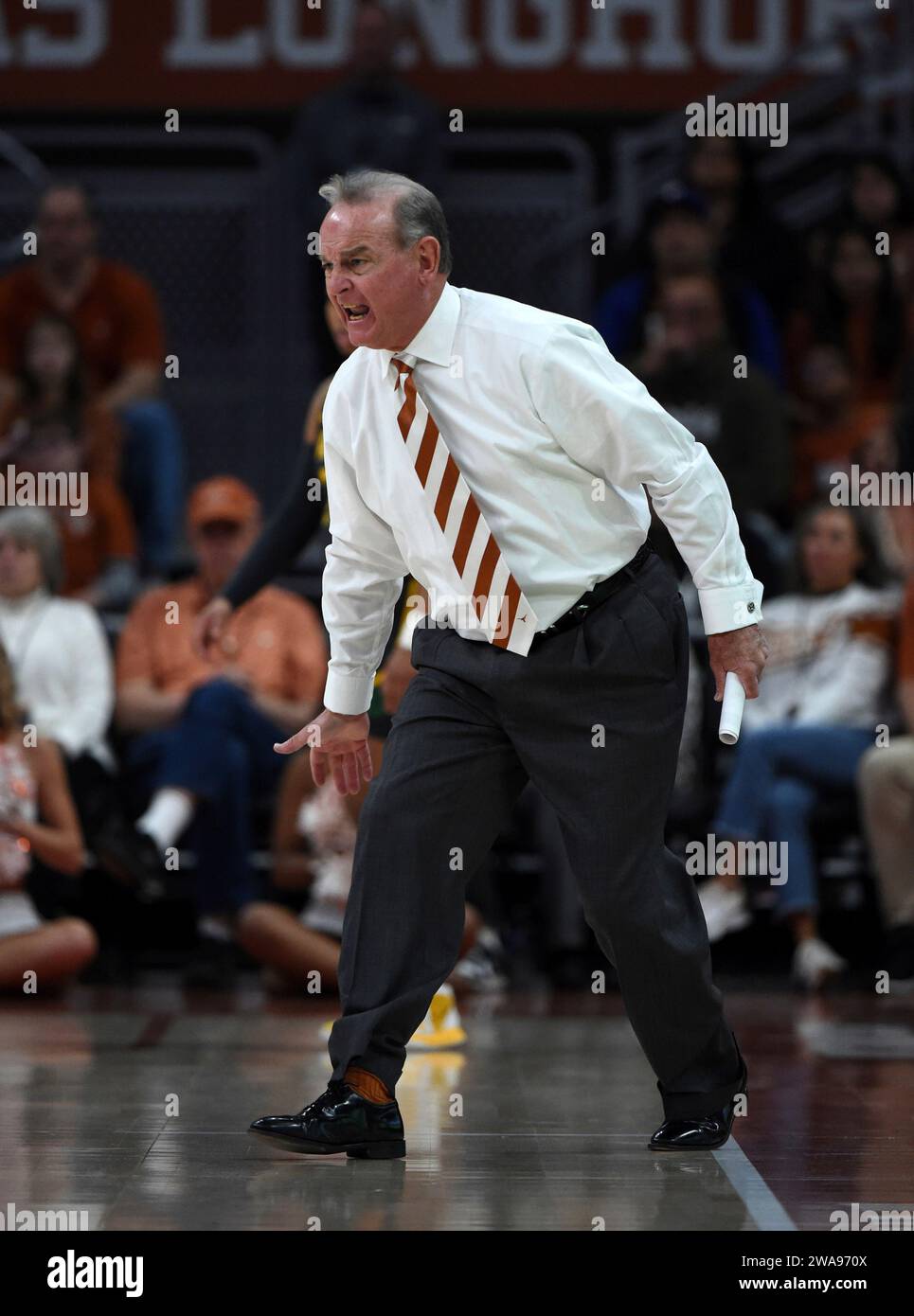 AUSTIN, TX - DECEMBER 30: Texas Longhorns head coach Vic Schaefer yells ...