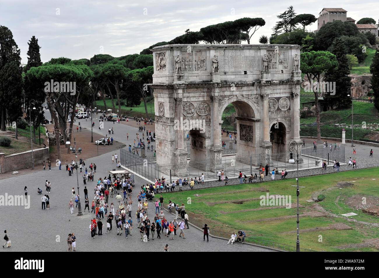 The Arch of Constantine. The Arch is a triumphal arch in Rome, located ...