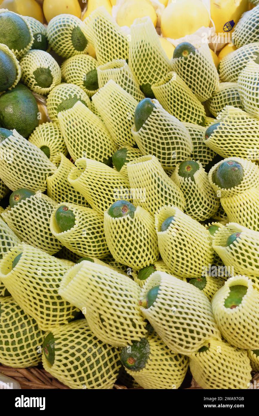 many avocado display for sale at local store Stock Photo - Alamy