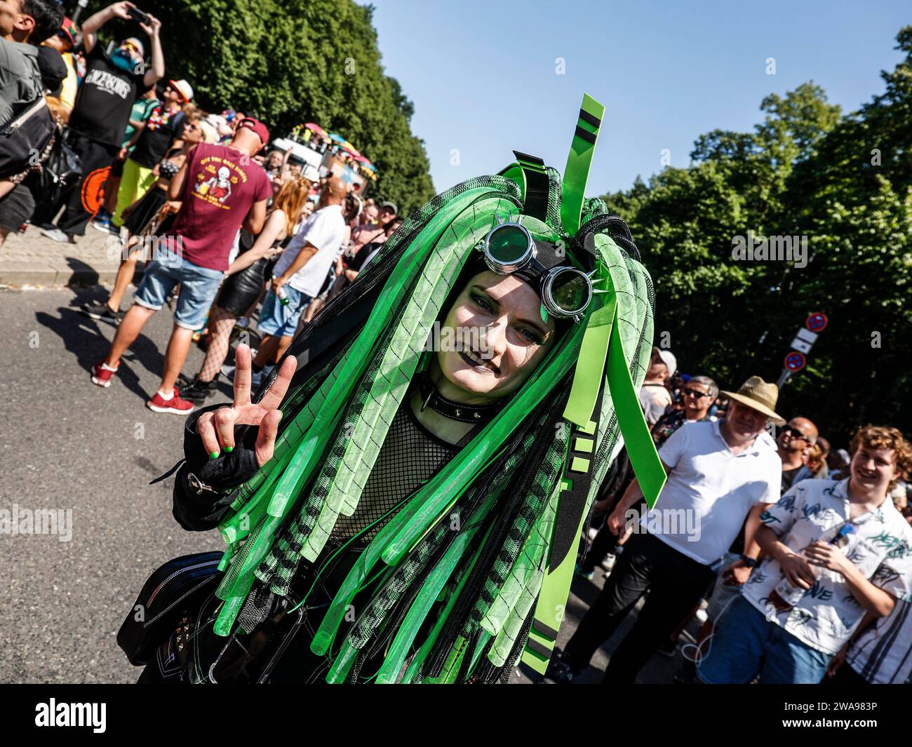 Techno fans celebrate Rave the Planet in Berlin, Berlin, 08.07.2023 ...