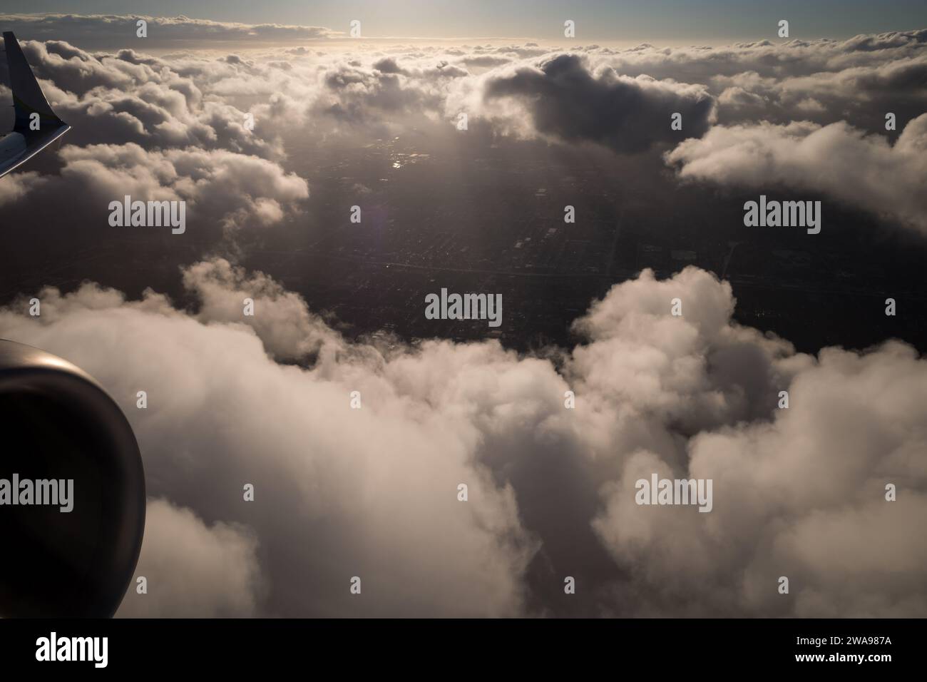 Seattle, USA. 2nd Nov, 2023. Flight from Boston to Seattle Stock Photo ...