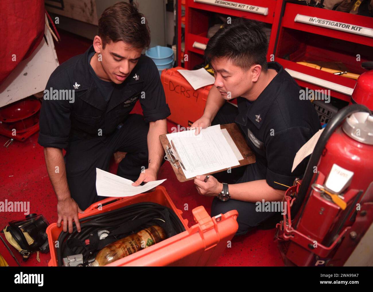 Damage control locker hi-res stock photography and images - Alamy