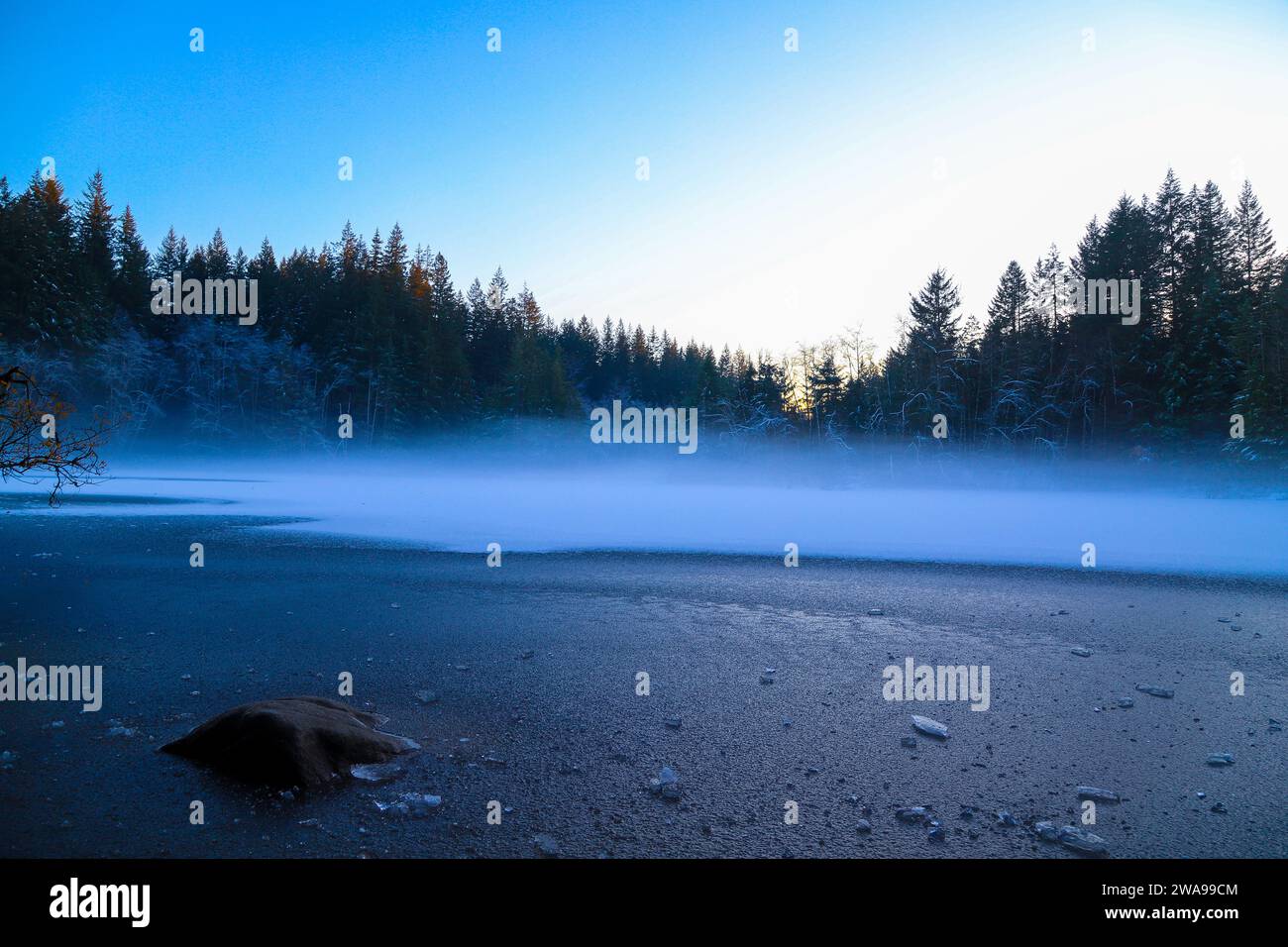 Frozen wilderness lake on hi-res stock photography and images - Alamy