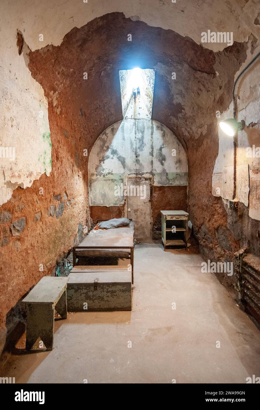 A Prison Cell at Eastern State Penitentiary, Prison in Philadelphia ... A Prison Cell at Eastern State Penitentiary, Prison in Philadelphia ...