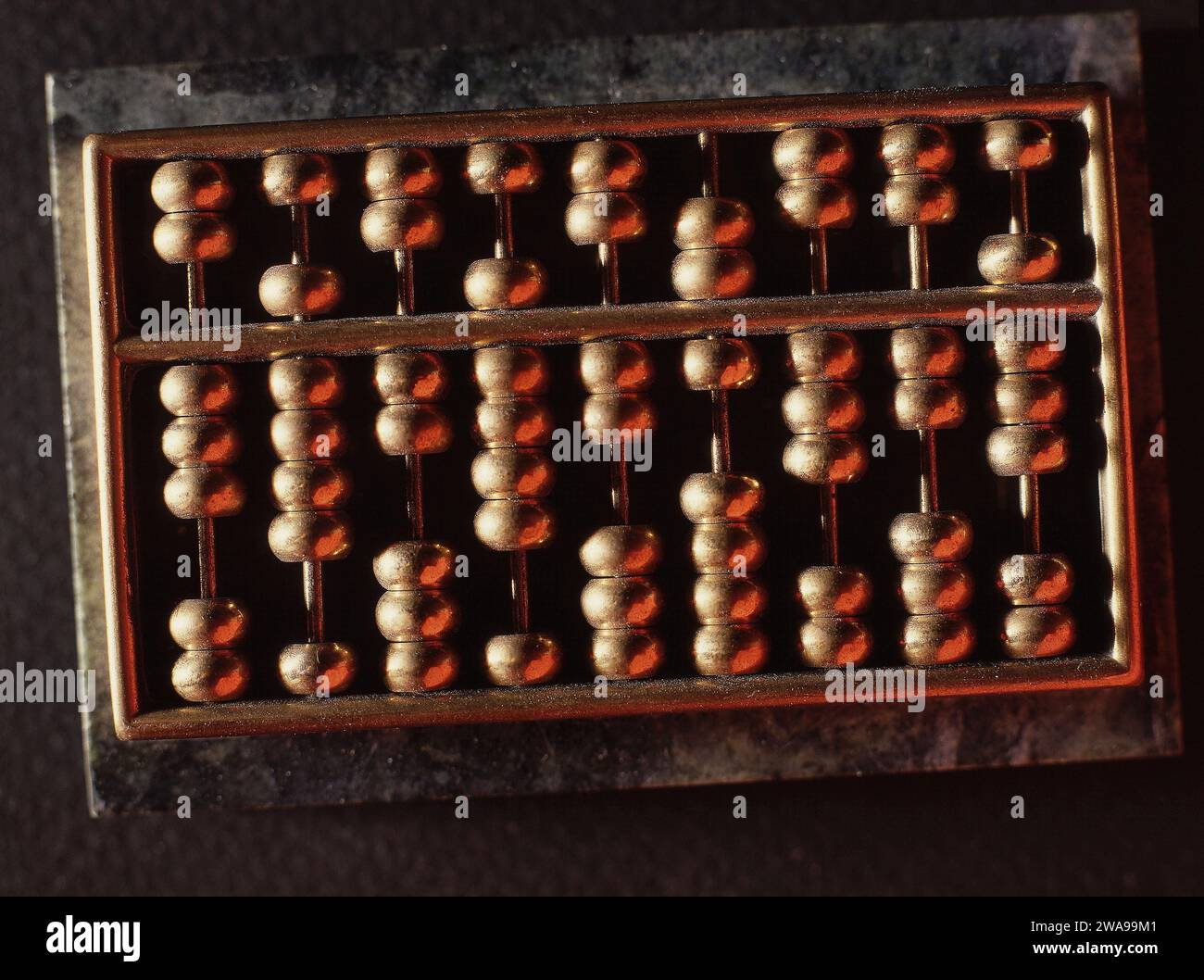 SMALL CHINESE ABACUS ALSO KNOWN AS A COUNTING FRAME Stock Photo - Alamy