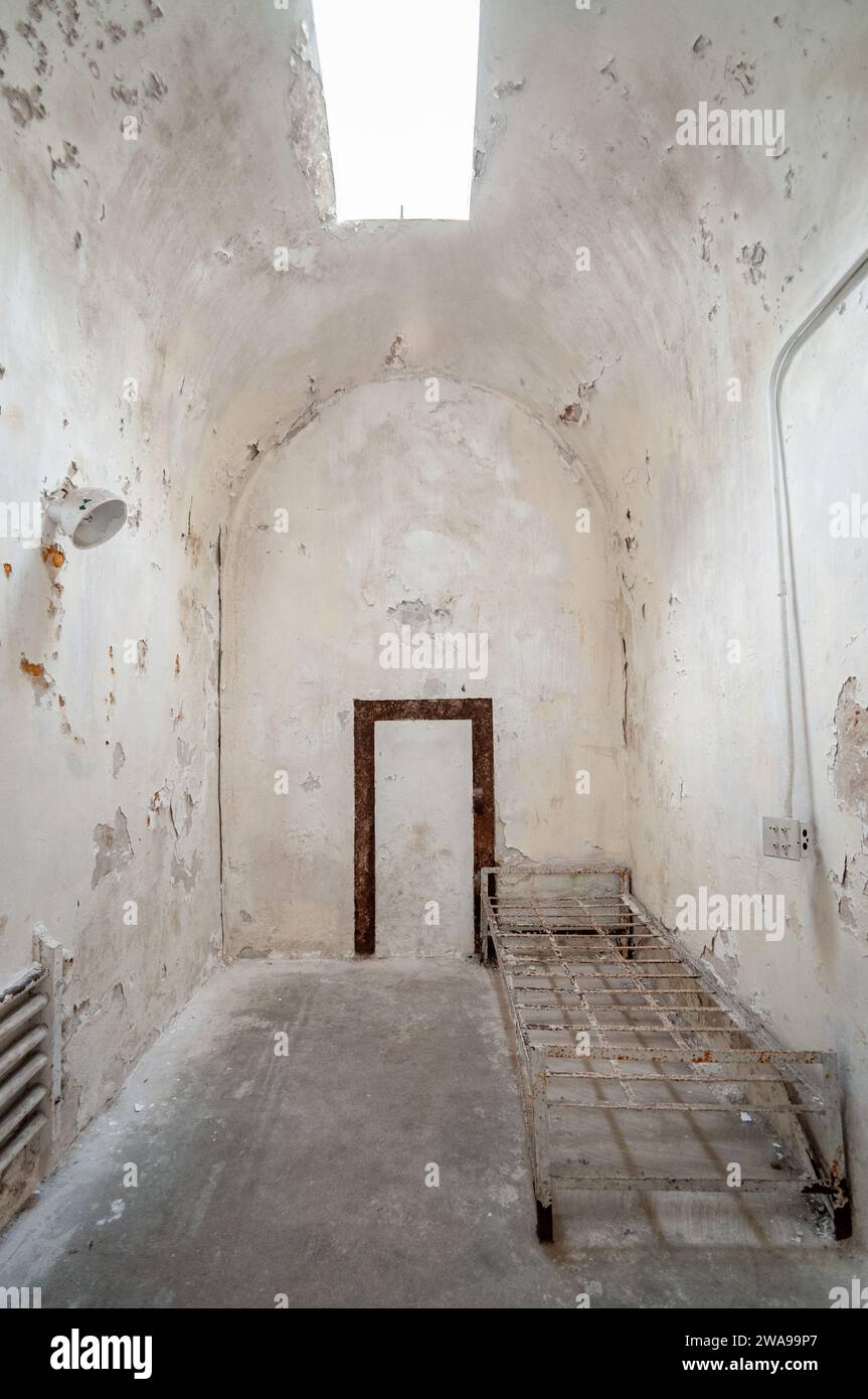 A Prison Cell at Eastern State Penitentiary, Prison in Philadelphia ...