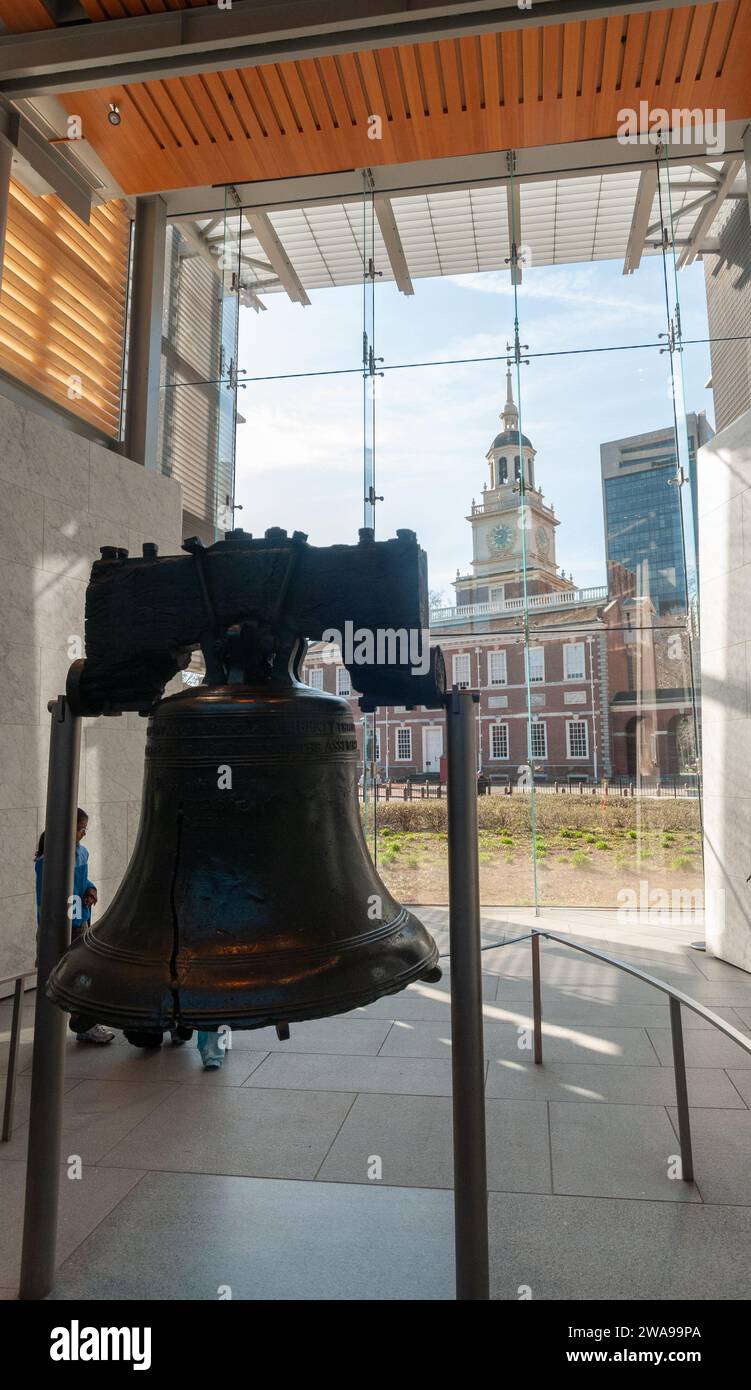 The Liberty Bell in Philadelphia, Pennsylvania Stock Photo - Alamy