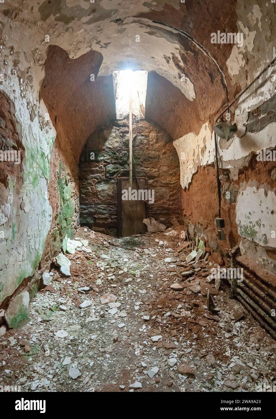 A Prison Cell at Eastern State Penitentiary, Prison in Philadelphia ...