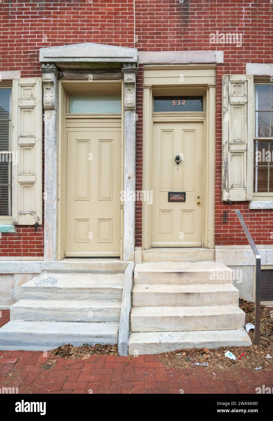 The Exterior of Edgar Allan Poe National Historic Site in Philadelphia ...