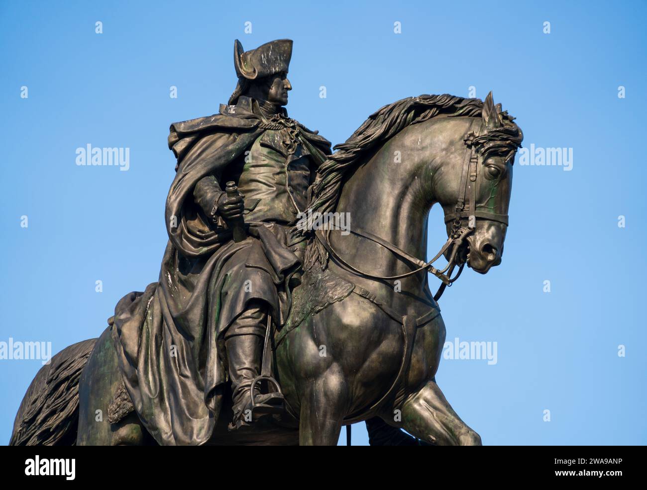 The Washington Monument in Philadelphia at Eakins Oval, near the ...