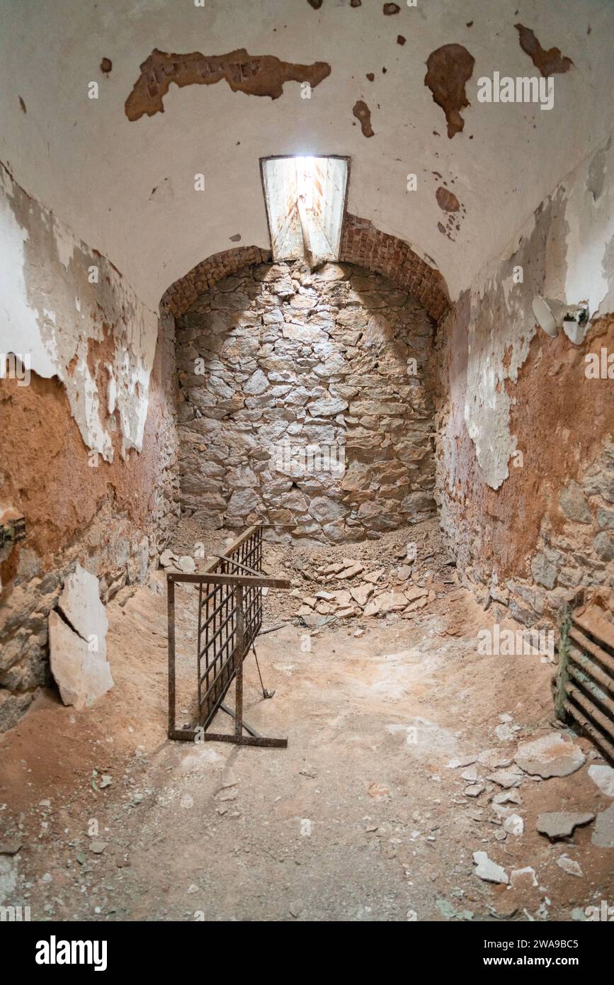 A Prison Cell at Eastern State Penitentiary, Prison in Philadelphia ...
