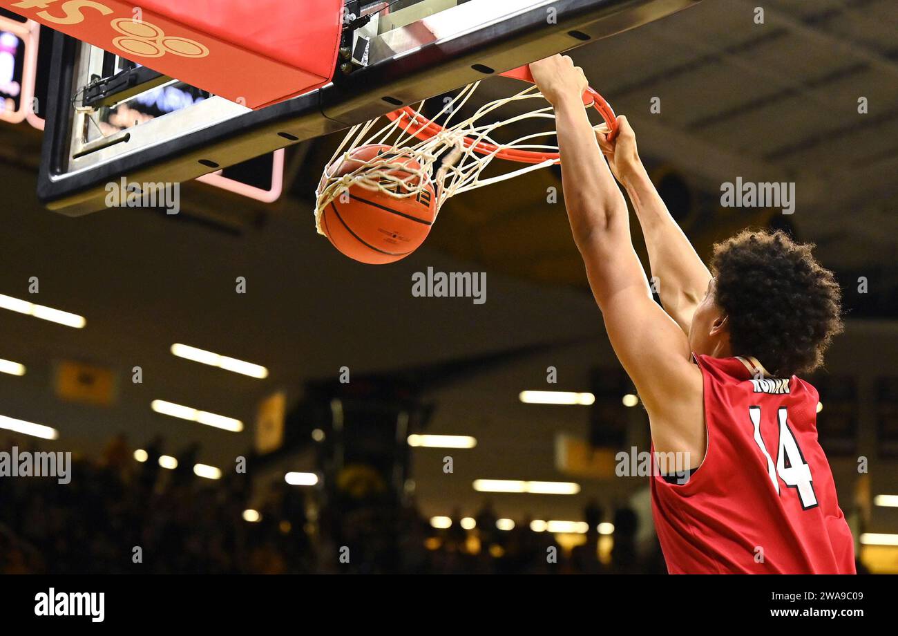 IOWA CITY, IA - DECEMBER 29: Northern Illinois forward Yanic Konan ...