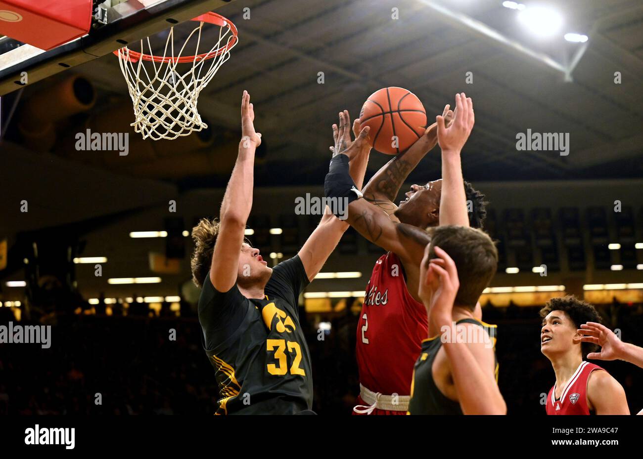 IOWA CITY, IA - DECEMBER 29: Northern Illinois guard Zarique Nutter (2 ...