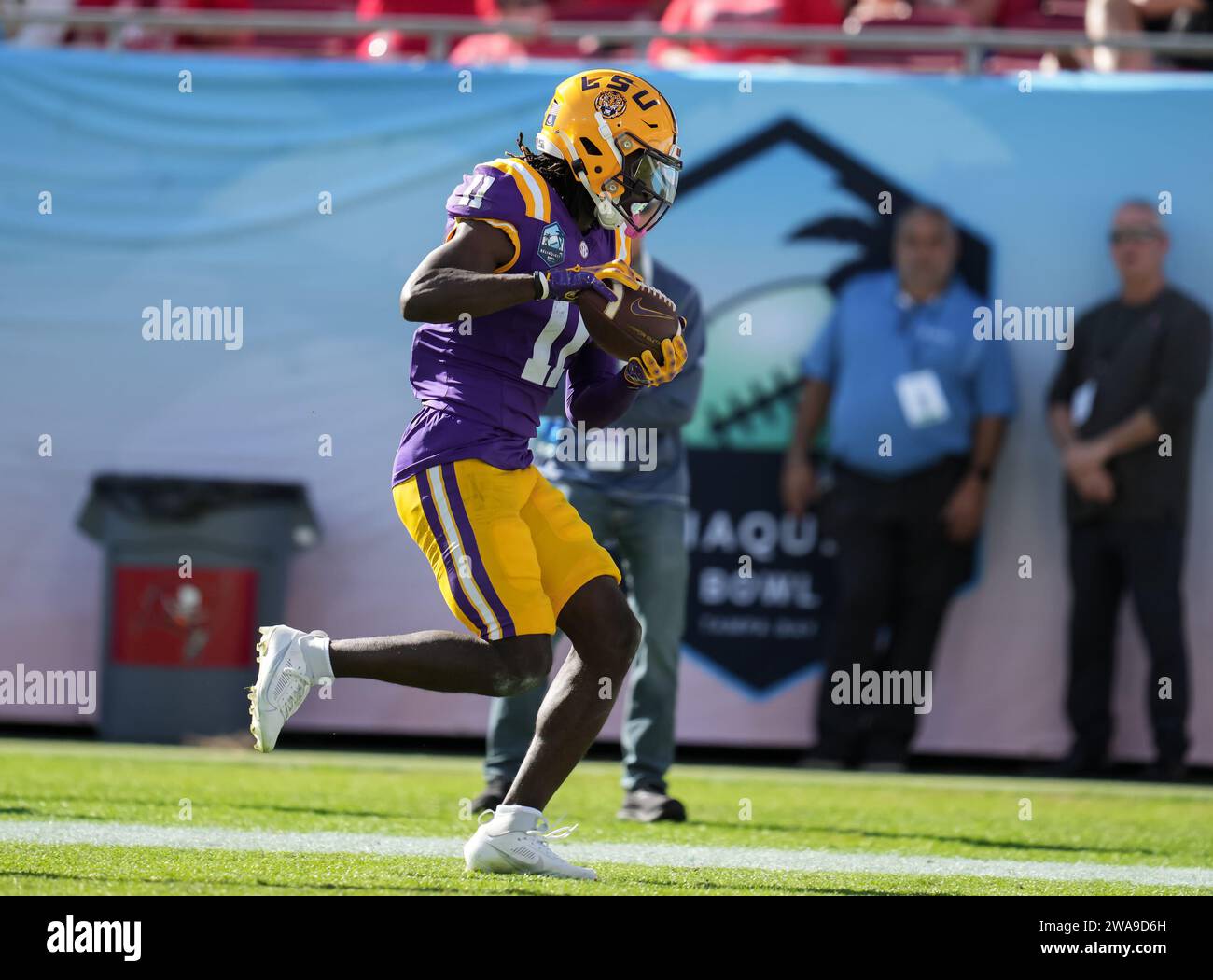 Tampa, United States. 01st Jan, 2024. LSU Tigers wide receiver Brian ...