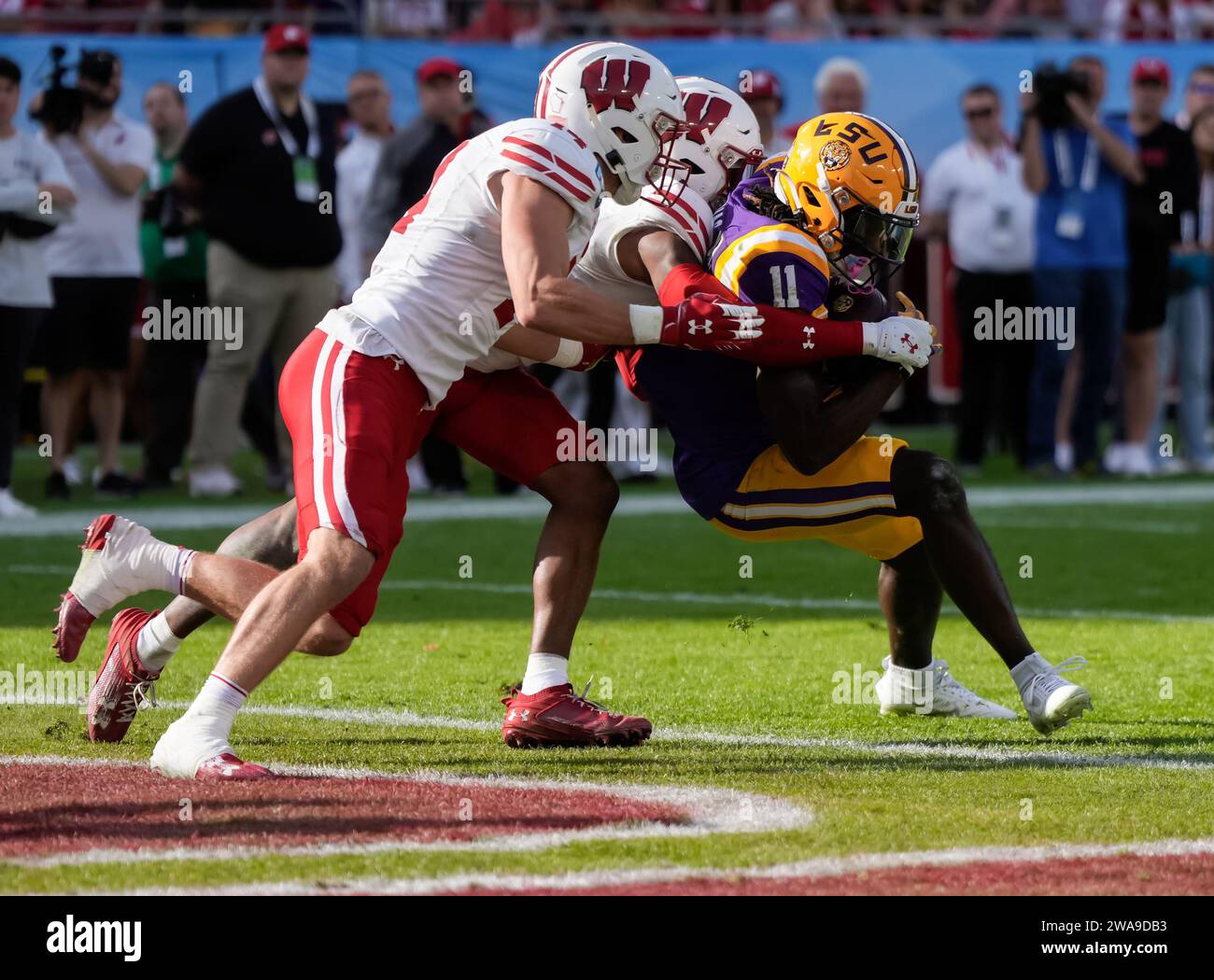 Tampa, United States. 01st Jan, 2024. LSU Tigers wide receiver Brian ...