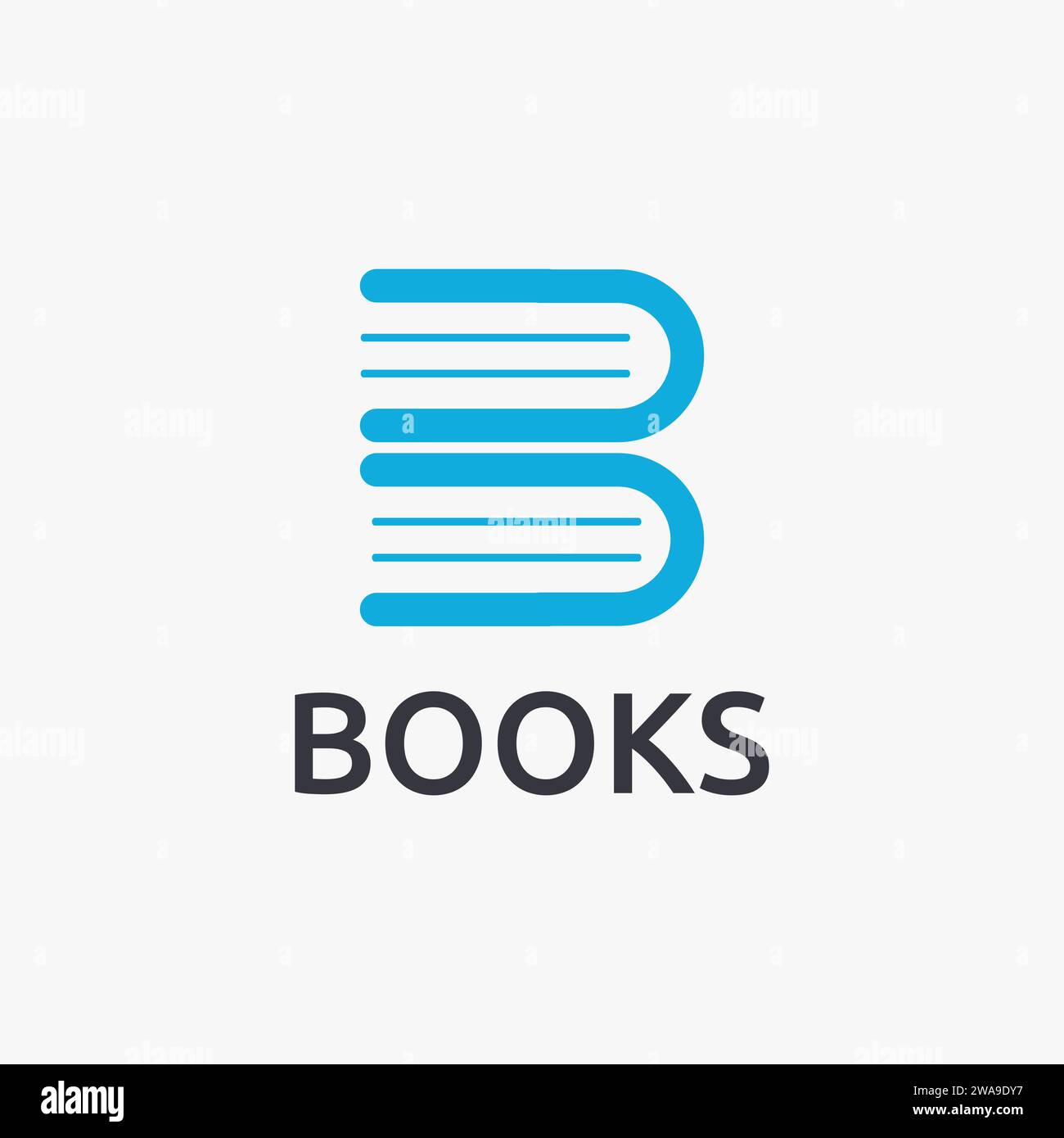 letter B for book logo icon vector template on white background Stock ...