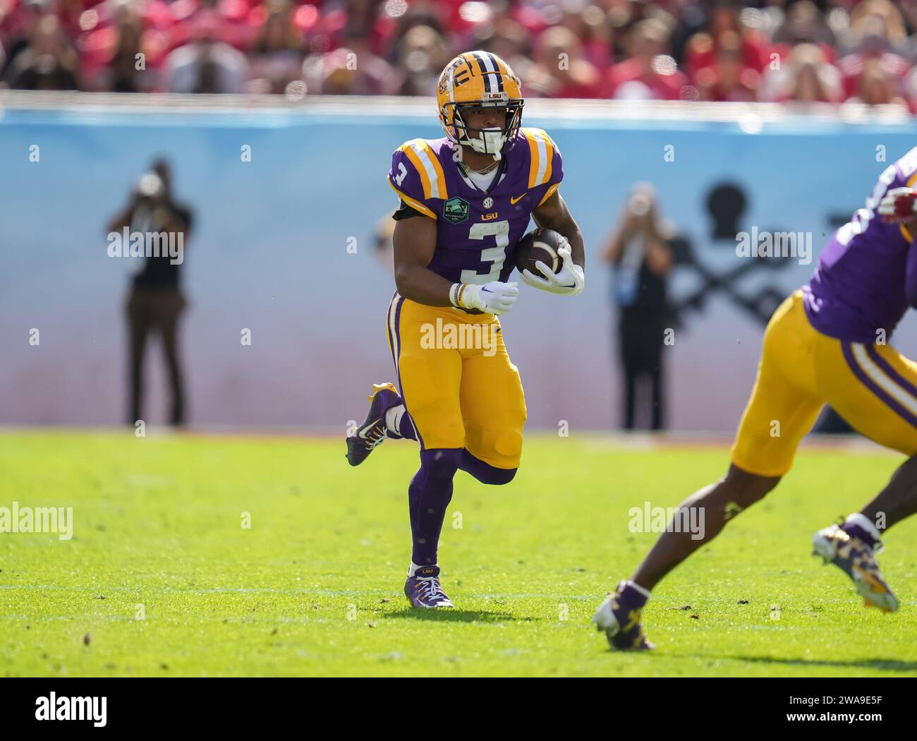 Tampa, United States. 01st Jan, 2024. LSU Tigers running back Logan ...